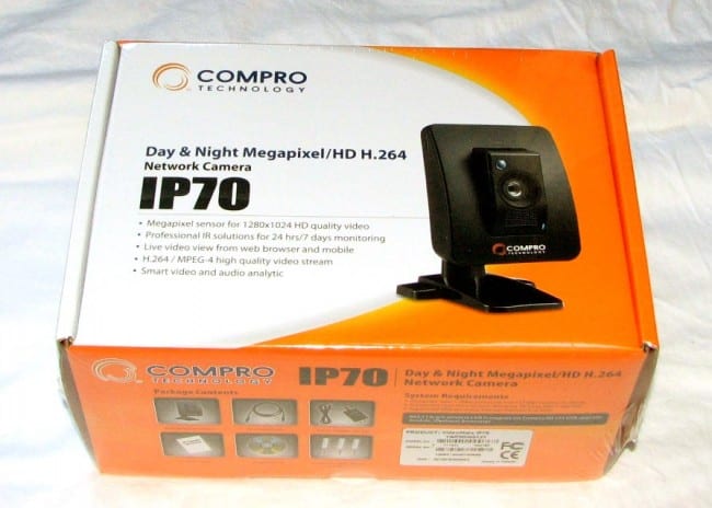 COMPRO Technology’s IP70 Day and Night Megapixel/HD H.264 Network Camera Reviewed – Futurelooks