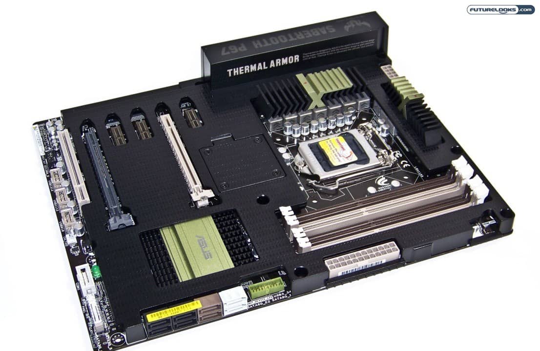 ASUS Sabertooth P67 (B3 Revision) LGA1155 Sandy Bridge ATX Motherboard ...