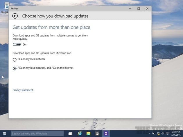 Windows 10 Update Patches Coming Via P2P Network – Futurelooks