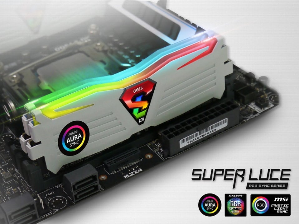 GeIL Super Luce RGB SYNC Now Supports Most Motherboard Lighting Control ...
